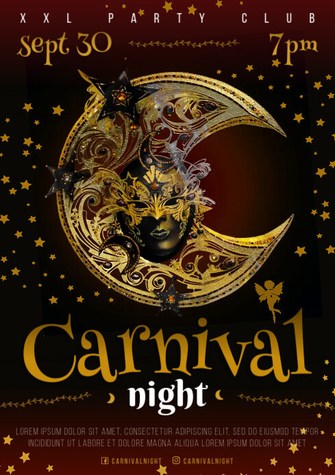 CARNIVAL NIGHT POSTER Template | PosterMyWall