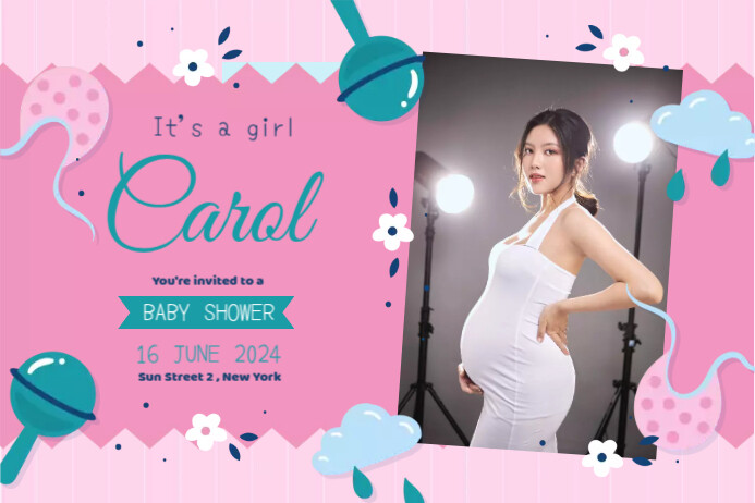 Carol's Baby Shower Invitation Template | PosterMyWall