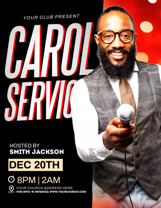 Carol Template | PosterMyWall