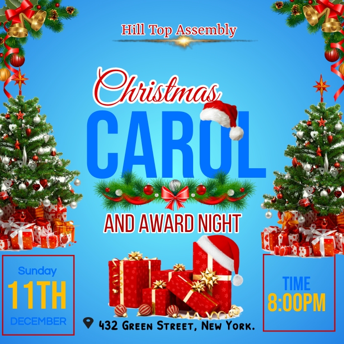 Plantilla de Carol | PosterMyWall