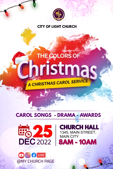 carol service (14) Template | PosterMyWall