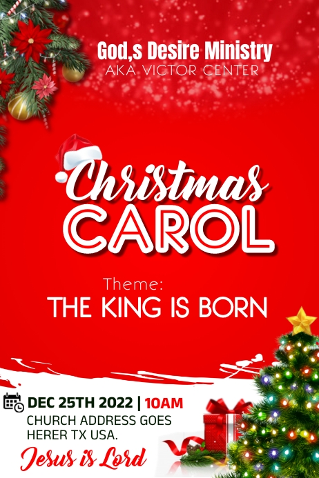 carol service (14) Template | PosterMyWall
