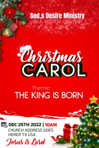 Christmas carol service Template | PosterMyWall