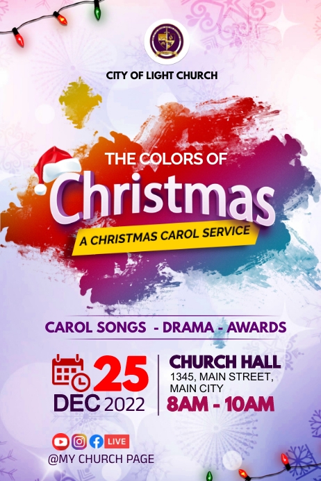 carol service (4) Template | PosterMyWall