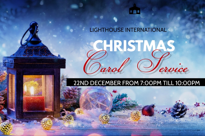 carol service flyer Template | PosterMyWall