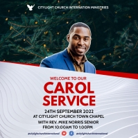 carol service flyer template | PosterMyWall
