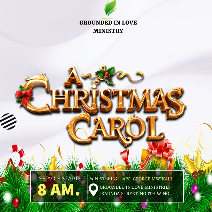 Carol service poster Template | PosterMyWall