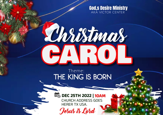 Copy of carol service SERVICE (10) | PosterMyWall