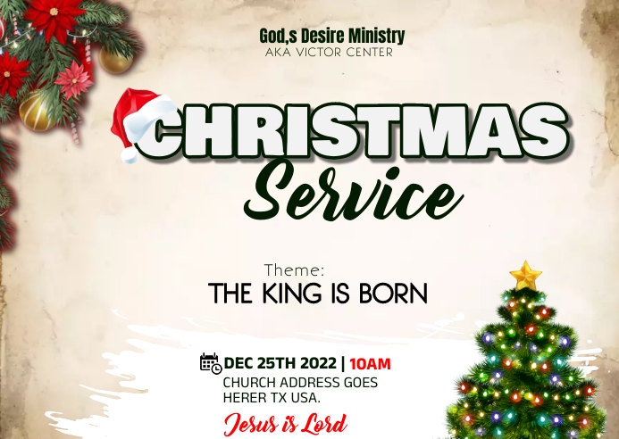 carol service SERVICE (17) Template | PosterMyWall