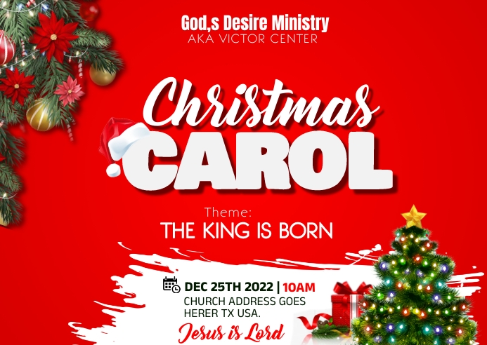 Copy of carol service SERVICE (5) | PosterMyWall