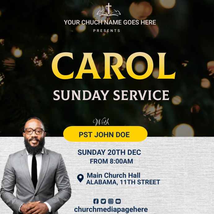 Copy of Carol Sunday | PosterMyWall