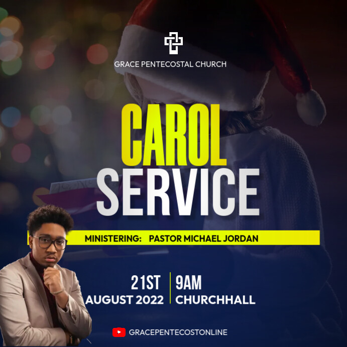 Carol sunday Template | PosterMyWall