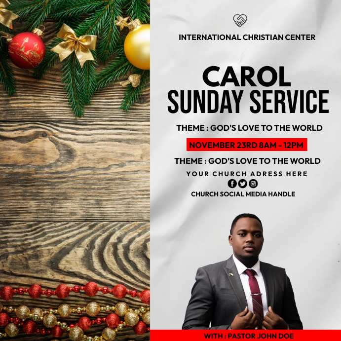 Modèle Du Dimanche de Carol | PosterMyWall