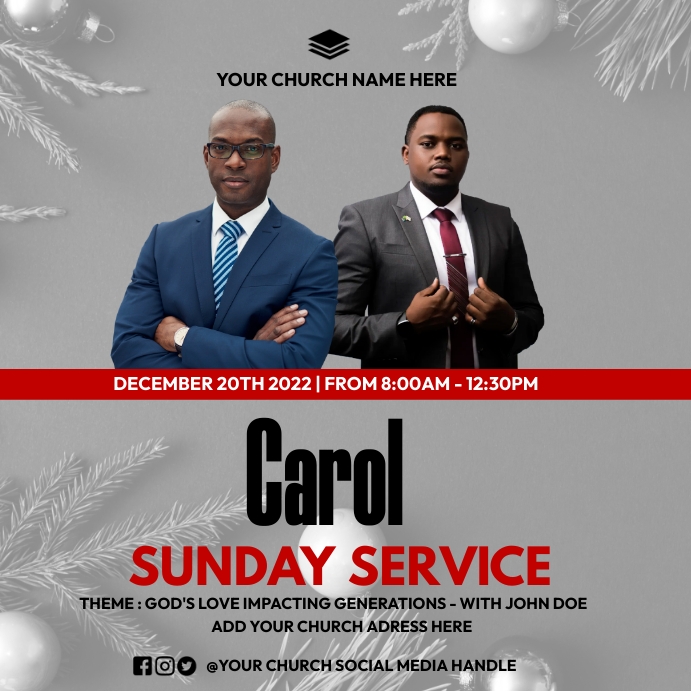 carol sunday Template | PosterMyWall