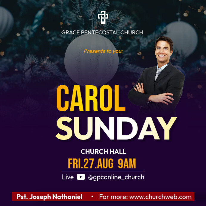 carol sunday Template | PosterMyWall