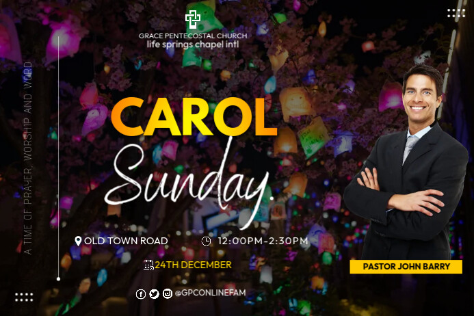Copy of Carol sunday | PosterMyWall