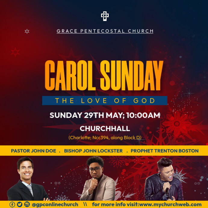 carol sunday Template | PosterMyWall
