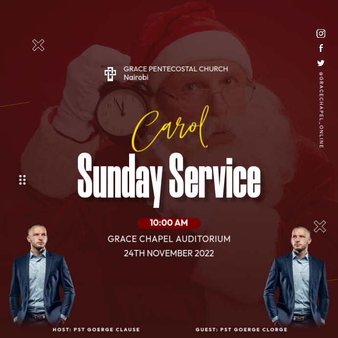 carol sunday Template | PosterMyWall