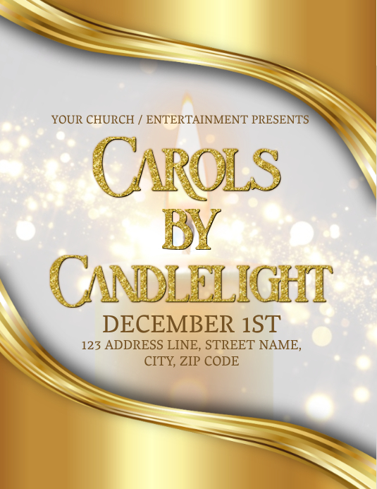Carols By Candlelight Event Flyer Template | PosterMyWall