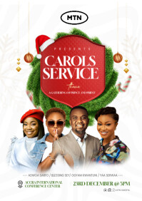Carols Service Poster Template | PosterMyWall