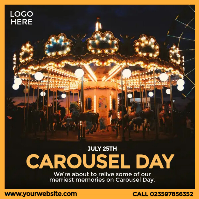 Carousel Day Template | PosterMyWall