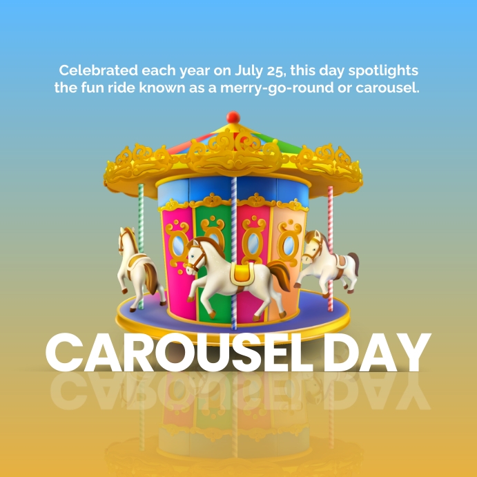 Carousel Day Instagram Post Template | PosterMyWall