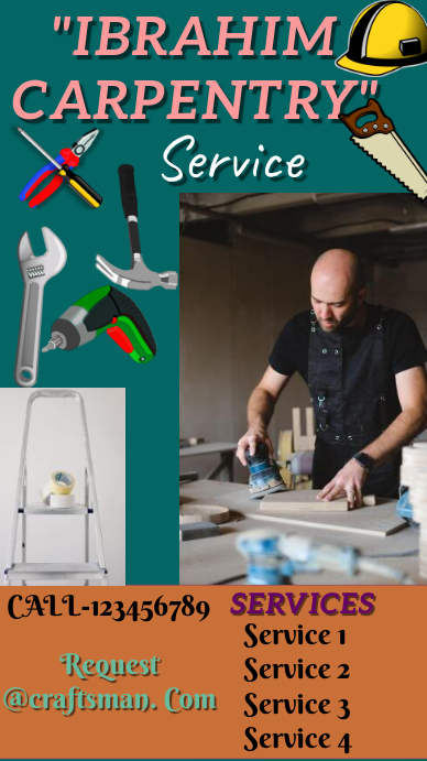 Copy of Carpenter business flyer | PosterMyWall