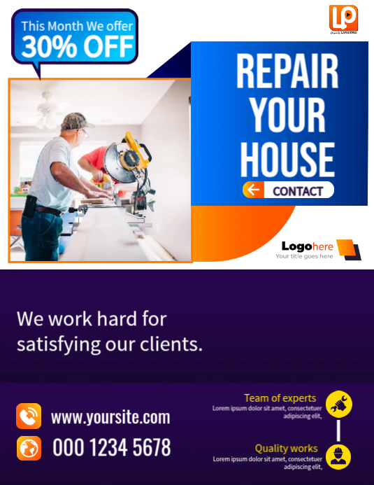 Carpentry Service Template | PosterMyWall