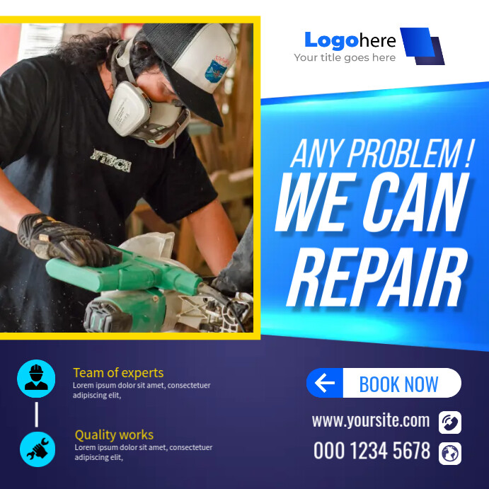 Carpentry Service Template | PosterMyWall