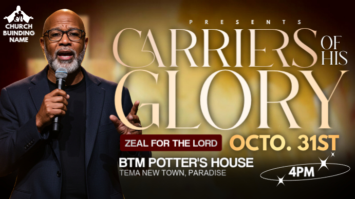 Carriers of His Glory Flyer Template | PosterMyWall