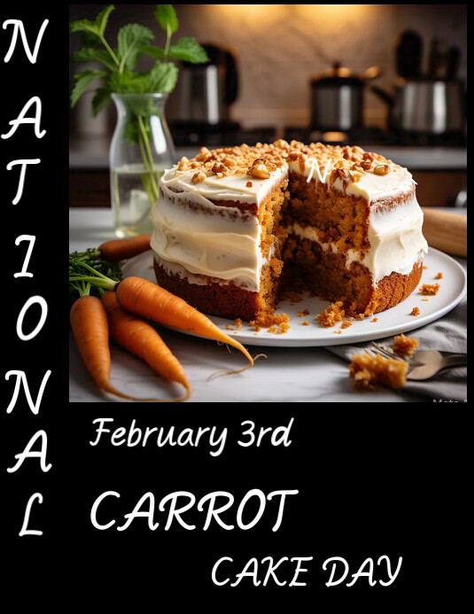 Carrot cake day Template | PosterMyWall