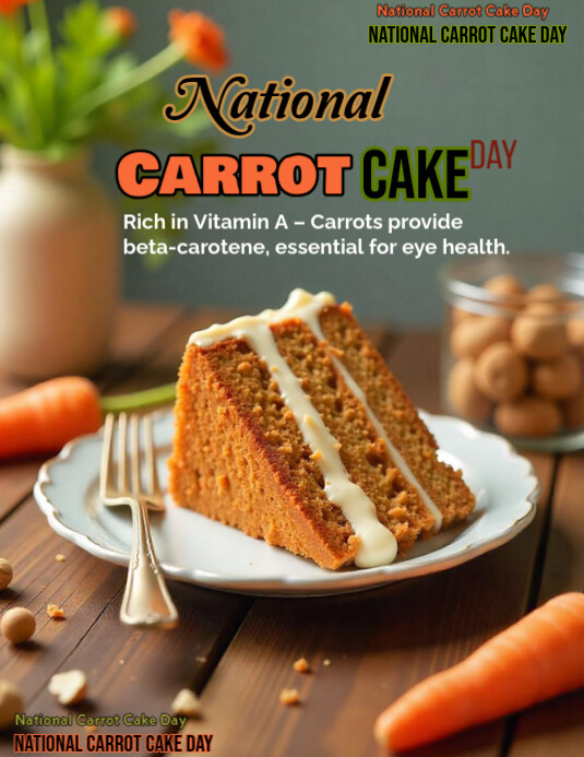 Copy of Carrot Cake Day | PosterMyWall