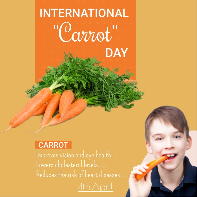 carrot day Template | PosterMyWall