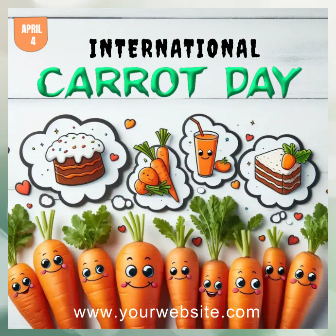 Carrot day template | PosterMyWall