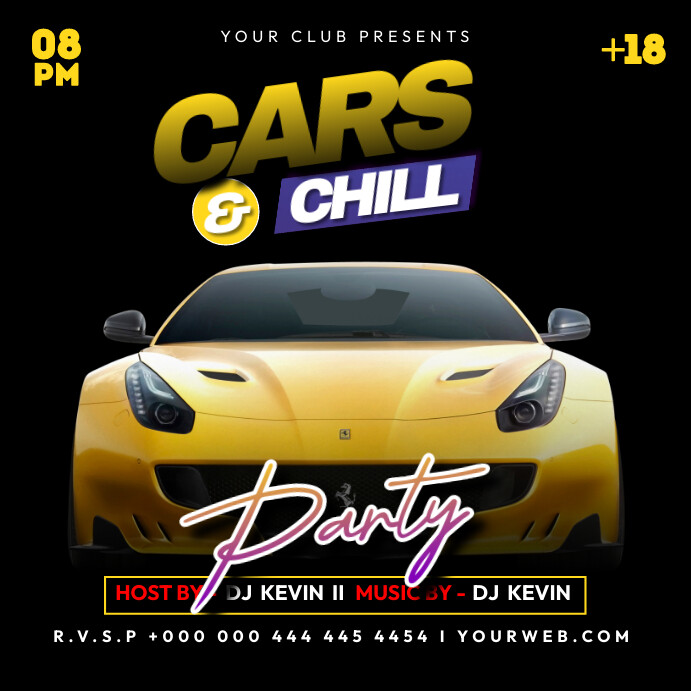 Copy of Cars & Chill | PosterMyWall