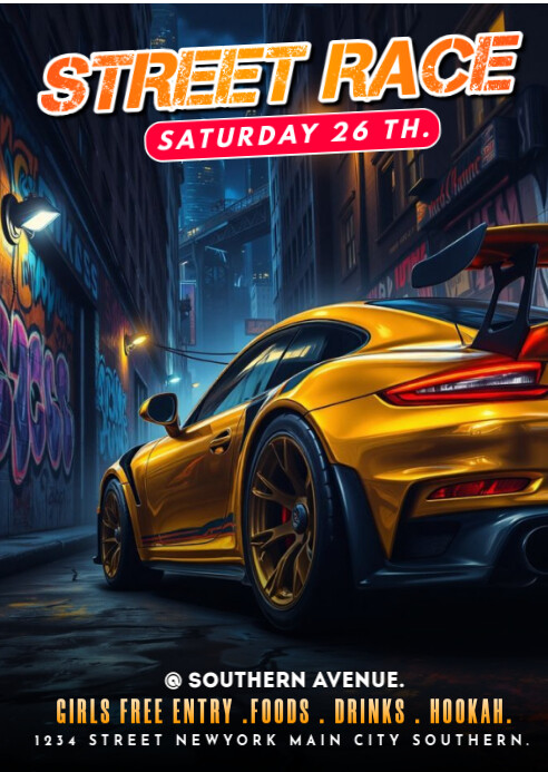 cars events posters Template | PosterMyWall