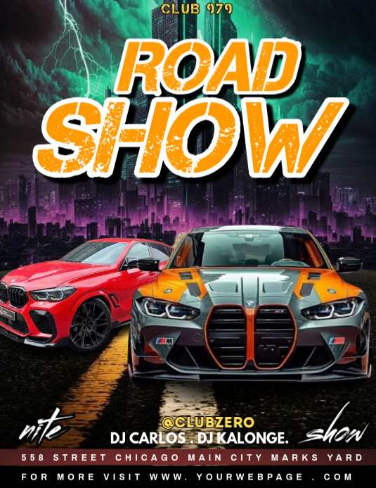 cars events posters Template | PosterMyWall