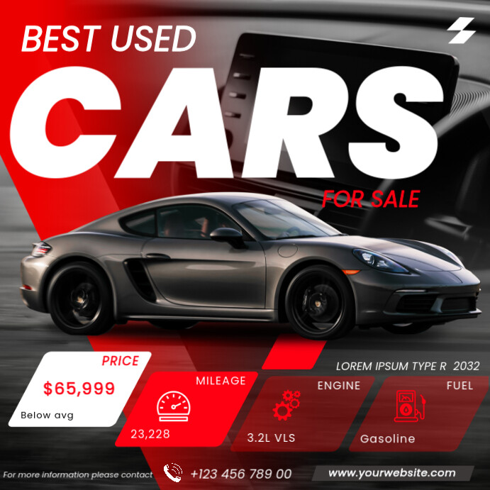 Cars For Sale Dealership Instagram Post Template | PosterMyWall