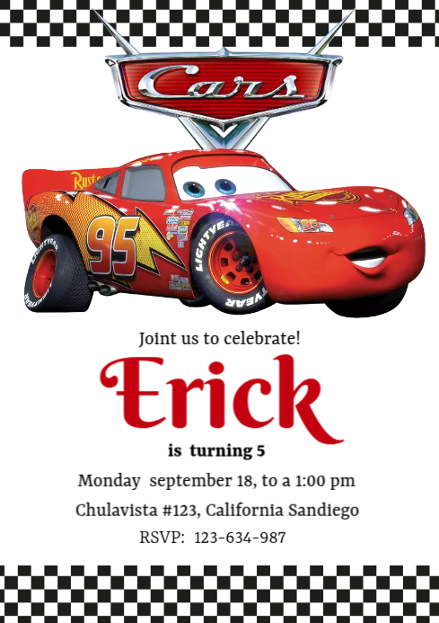 cars invitation Template | PosterMyWall