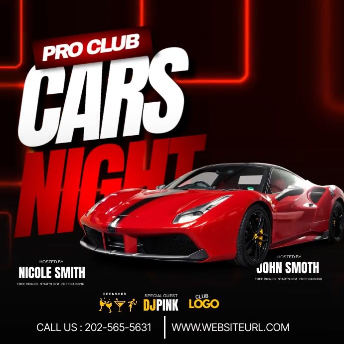 Cars Night Show Template | PosterMyWall