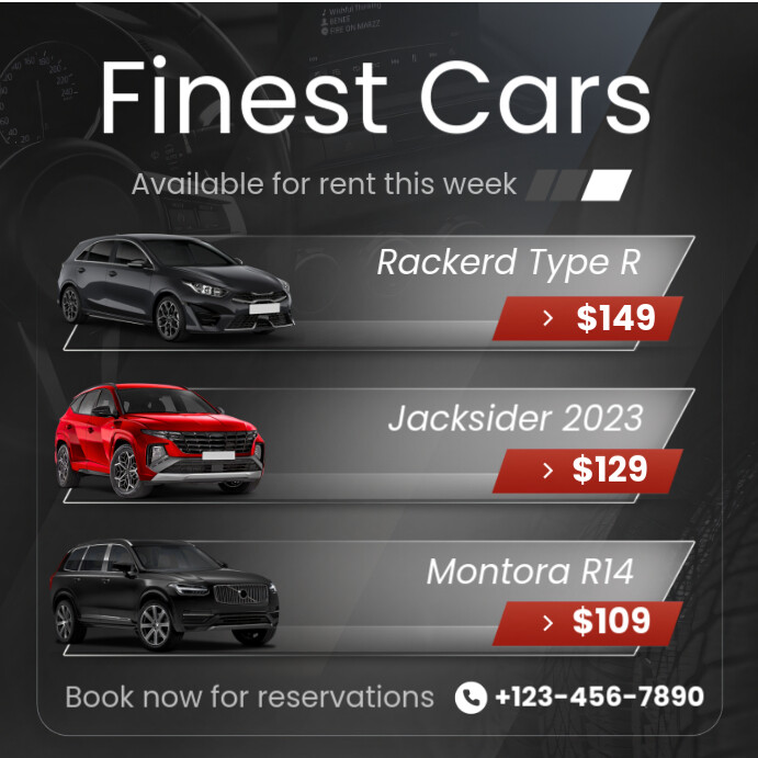 Cars rental business promotion Template | PosterMyWall