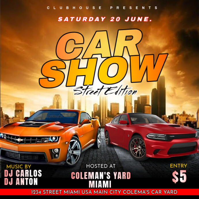 cars show Template | PosterMyWall