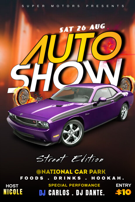 Cars show Template | PosterMyWall