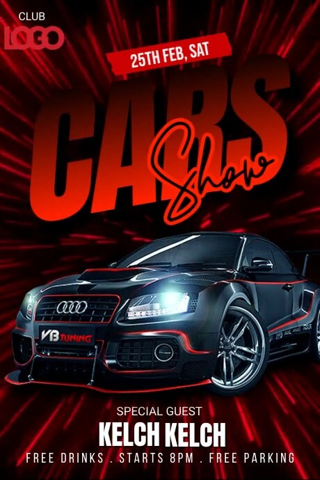 Cars Show Party Poster Template | PosterMyWall