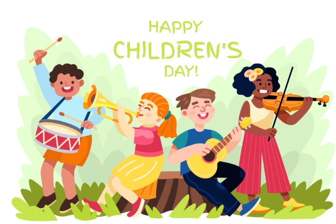 Cartoon world children's day illustration Template | PosterMyWall