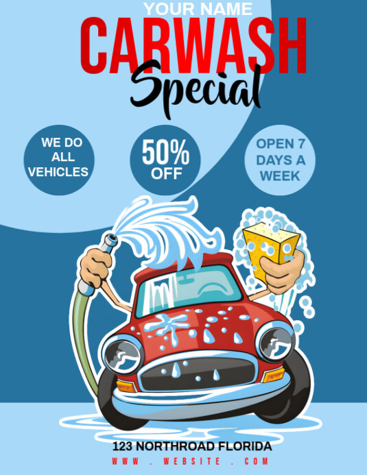 Carwash Flyer Template | PosterMyWall