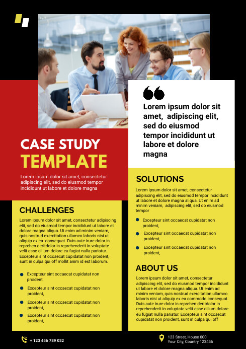 Copy of Case Study Template Design | PosterMyWall