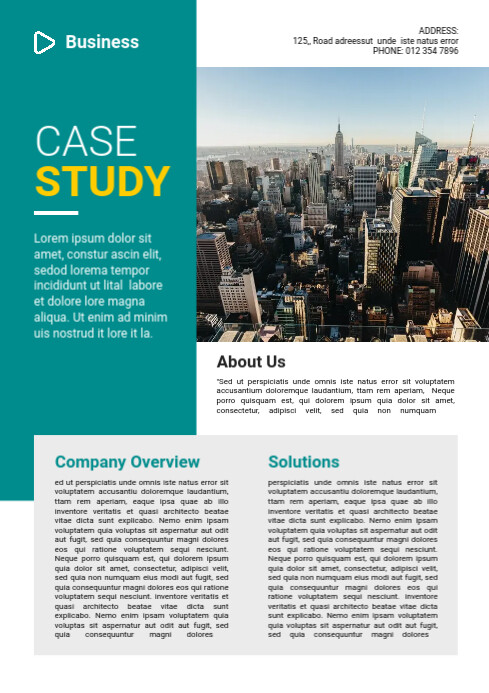 Case Study Template | PosterMyWall