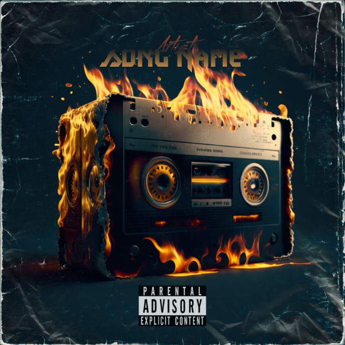 casette Cover Album music art trap mixtape Template | PosterMyWall