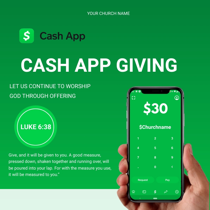 Cash app giving Template | PosterMyWall